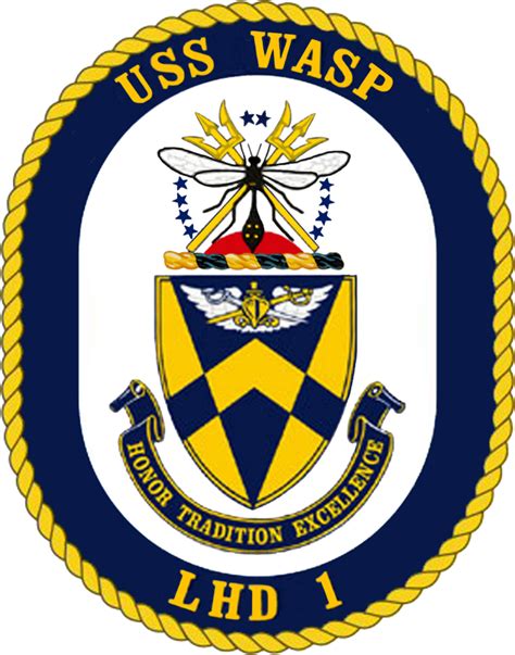 Uss Wasp Lhd 1 Crest Decal Military Graphics