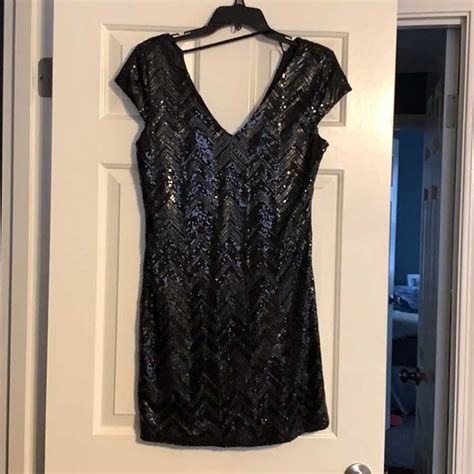 Black Sequin Dress Gem