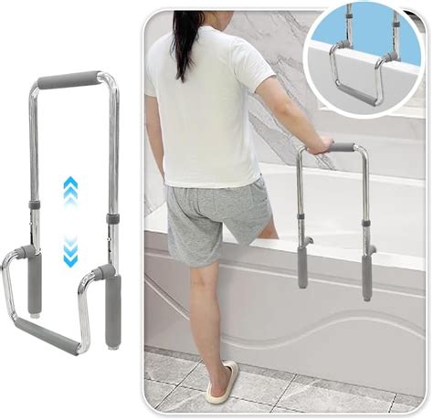 Bathtub Grab Bars For Seniors Shower Safety Rail Clamp On Tub Handles