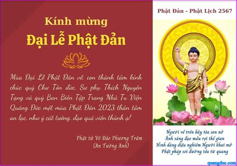 Đón Mừng Lễ Phật Đản Như Tết Dân Tộc Phật Đản Trang Nhà Quảng Đức