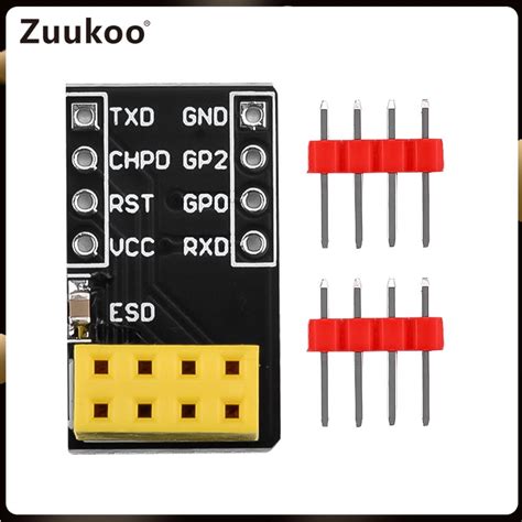 Breakout Board Breadboard Adapter For Esp 0101s Esp8266 Wifi Transceiver Module Shopee