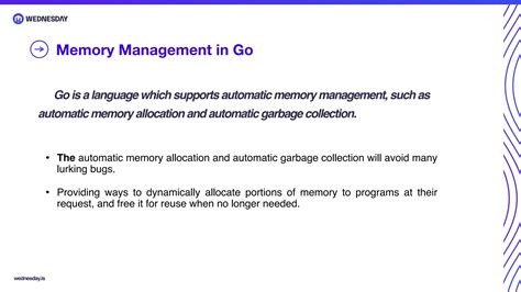 Memory Management In Go Stack Heap And Garbage Collector Ppt