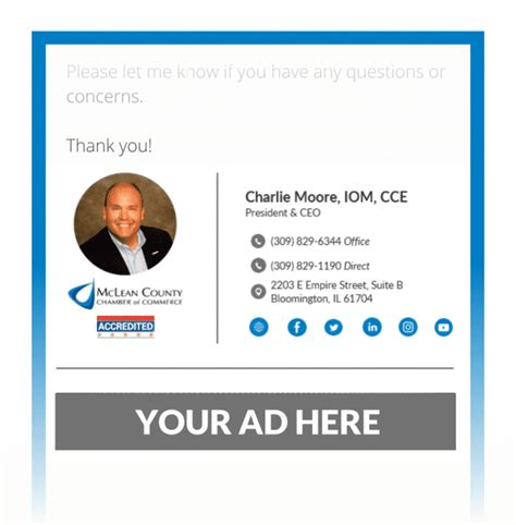 Email Signature Line Ad
