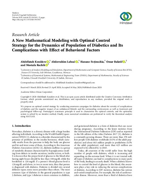 Pdf A New Mathematical Modeling With Optimal Control Strategy For The Dynamics Of Population