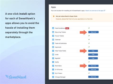 Sweethawk Super Suite App Integration With Zendesk Support
