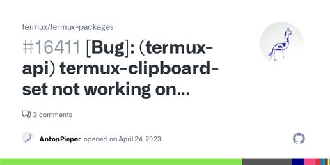 Bug Termux Api Termux Clipboard Set Not Working On Android 14