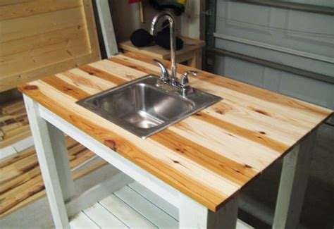 Уличный стол с раковиной для дачи своими руками