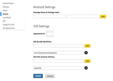 No Option To Save Bundle Id Of Ios App To Mobile Setting In Linkedin