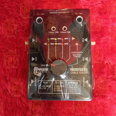 Jual Pass Audio Pass Test 1 Cable Tester Shopee Indonesia