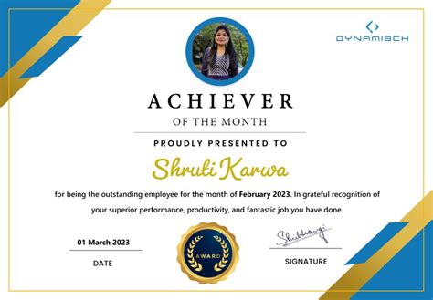 shruti karwa on linkedin achiever