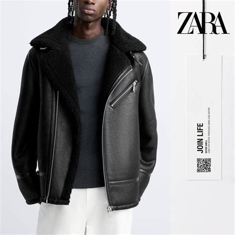 자라 자라 남자 무스탕 자켓 더블 페이스드 점퍼 Zara 위시버킷