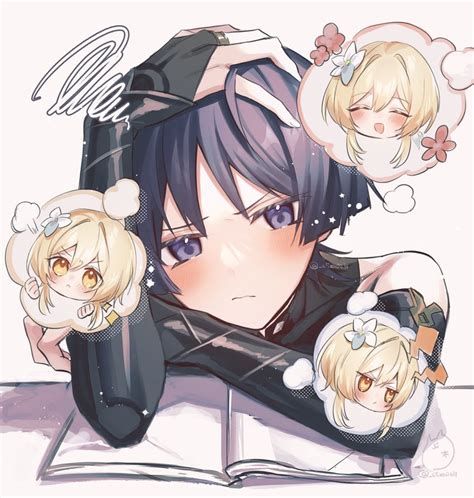 Lumine Scaramouche And Wanderer Genshin Impact Drawn By C Xa