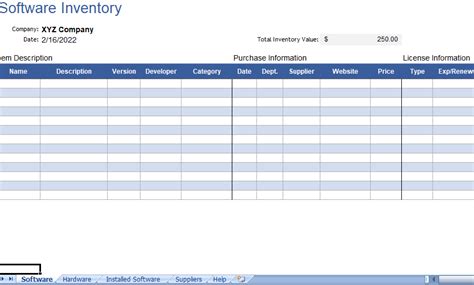 Download Software Inventory Tracking Template In Excel Computer Software Inventory Excel