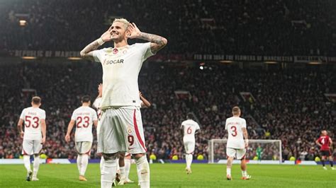 Galatasaray 3 2 Manchester United Ucl 202324 Mauro Icardi Wilfried