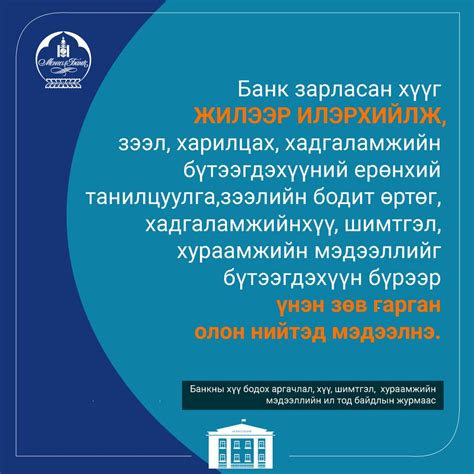 МОНГОЛБАНК Банкны хүү бодох аргачлал хүү шимтгэл хураамжийн ил тод байдлын журам