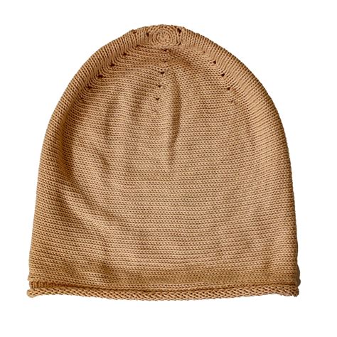 Nude Slouch Beanie Hat For Women 100 Soft Cotton Etsy