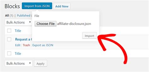 How To Import Export Your Wordpress Gutenberg Blocks 2 Steps Web Development Outsourcing