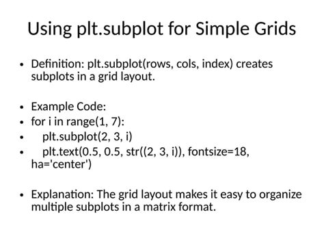 subplots in matplotlib presentation 1 pptx