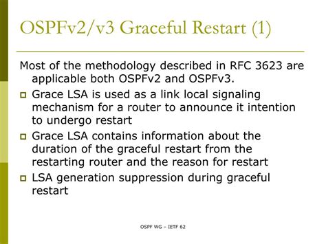 PPT OSPFv3 Graceful Restart PowerPoint Presentation Free Download ID 6208253
