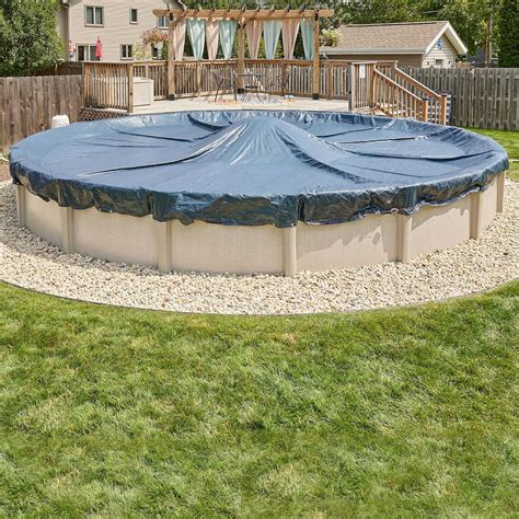 Dohenys Solid 10 Year Winter Pool Cover For Above Ground Pools 26 Round
