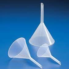 Laboratory Funnel Plastic Different Size Pyramid Science Technology