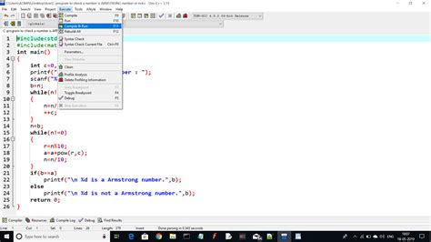 C Program To Check A Number Is Armstrong Number Or Not