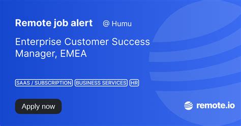 Enterprise Customer Success Manager Emea