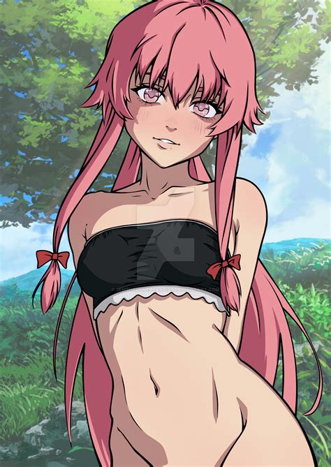 Gasai Yuno Waifu Fanart By Iamthelonelyartist On Deviantart