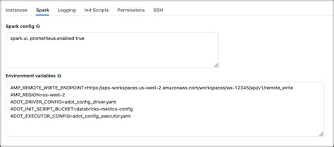 Monitor Your Databricks Clusters With Aws Managed Open Source Services Aws Cloud Operations Blog