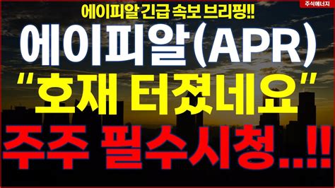 에이피알 Apr 호재 터졌네요 주주 필수시청 에코프로머티 Ls머트리얼즈주가전망 Ls머트리얼즈 Ls머트 Apr 에이피알 긴급속보 Youtube