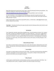 PolicyPaper Format Docx Format Policy Paper Below Find The General Structure For The Policy