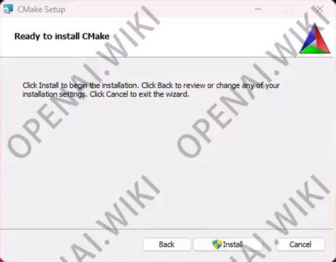 免VS运行C 代码编译器CMake的Windows安装教程 openAI维基百科