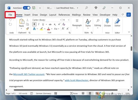 how to enable autosave in word to never lose your edits