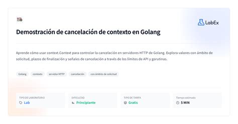 Contexto En Golang Cancelación De Servidor Labex