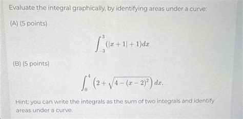 Solved Evaluate The Integral Graphically By Identifying Chegg