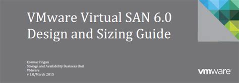Vmware Virtual San 6 0 Design And Sizing Guide Pdf Book 80 Pages Esx Virtualization