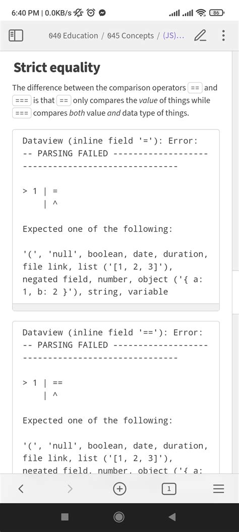 Dataview Parsing Error After Lines That Contain `` Or