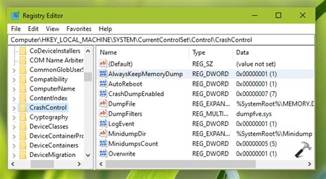 How To Disable Automatic Deletion Of Memory Dumps On Low Disk Space