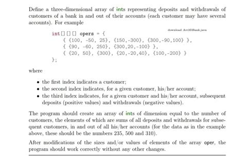 Solved Using Java The Program Should Create An Array Of Chegg