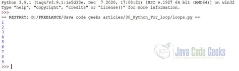 For Loop In Python Java Code Geeks