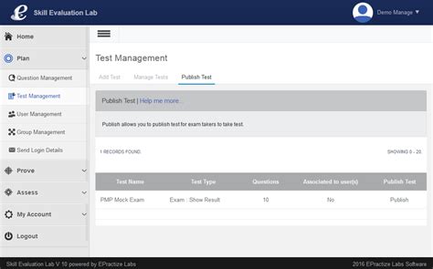 skill evaluation lab demo