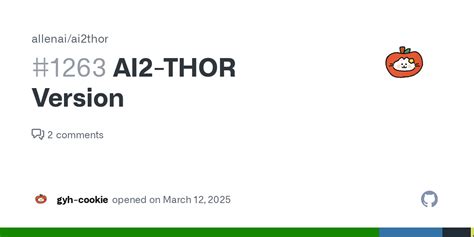 ai2 thor version · issue 1263 · allenai ai2thor · github