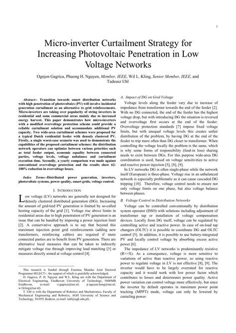 Pdf Micro Inverter Curtailment Strategy For Increasing Photovoltaic