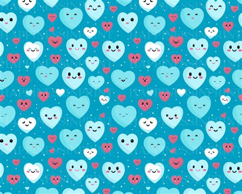 16 Kawaii Valentine Patterns Seamless Valentine Patterns Cute Kawaii