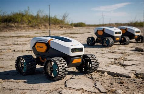 premium photo autonomous robots exploring rough terrain