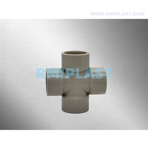 Pp Pph Plastic Fitting Equal Cross Of Socket Fusion By Din Pn10 Pipe Fittings Four Way Cross