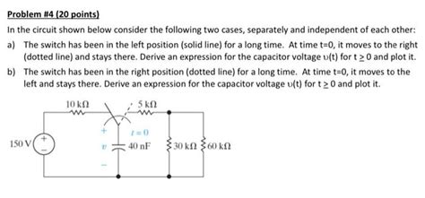 Solved Problem 4 20 Points In The Circuit Shown Belo