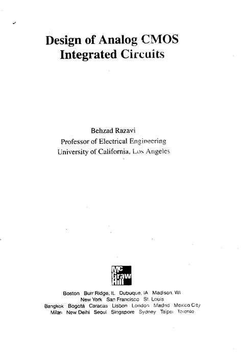 Design Of Analog Cmos Integrated Circuits Pdf Download Service Manual Repair Manual Pdf Download