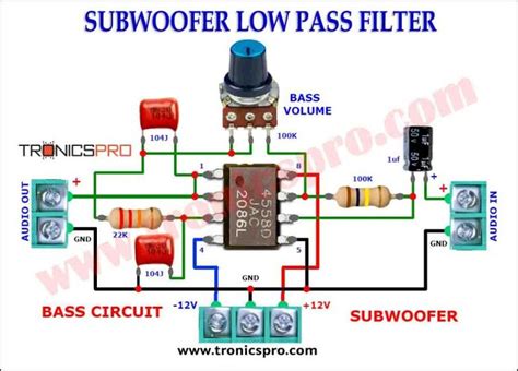 Subwoofer Low Pass Filter Circuit Diagram