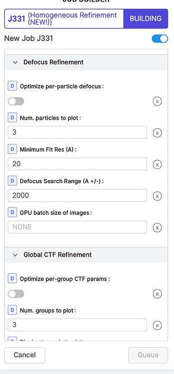 The Defocus And Ctf Refinement Is Automatically Off In New Refinement